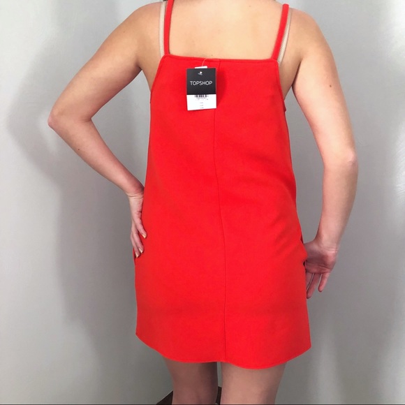 Topshop | Dresses | Topshop Red Mini Dress Nwt | Poshmark